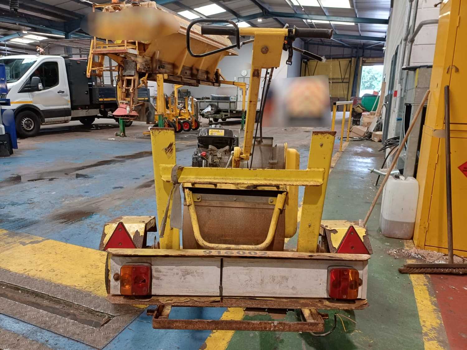 Lot 26 - 2013 Bomag BW 55E Roller and Trailer
